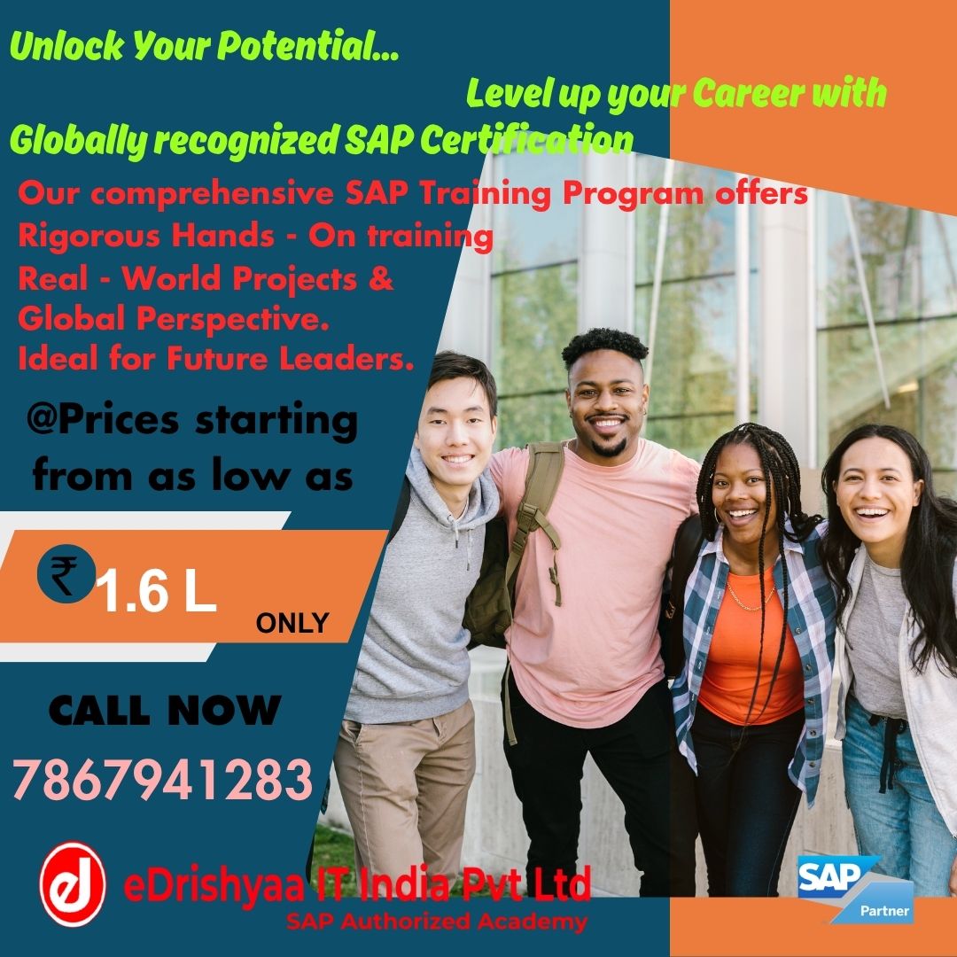 Sap Training in Bangalore, Sap courses | eDrishyaa Pvt Ltd